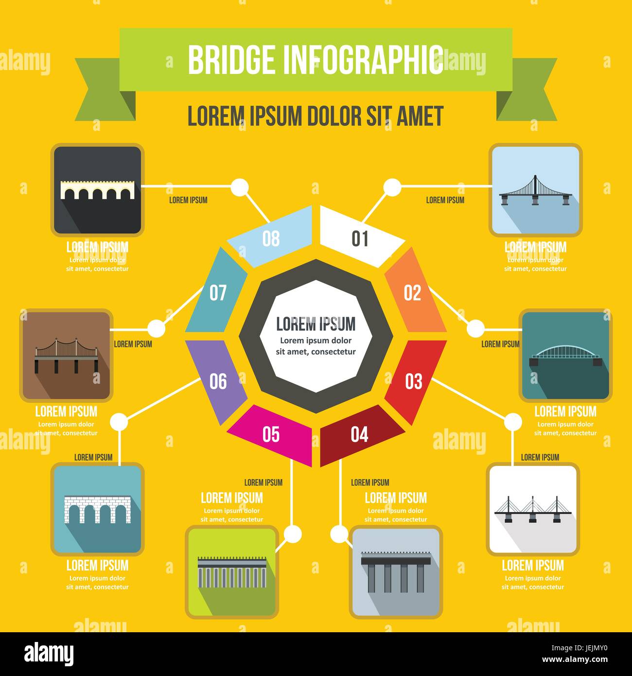 Wooden arch bridge Stock Vector Images - Alamy