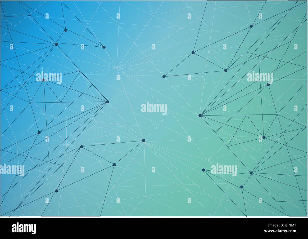 Technology network diagram link. green and blue illustration background ...