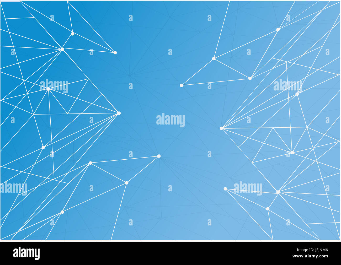 Technology network diagram link. blue illustration background Stock ...