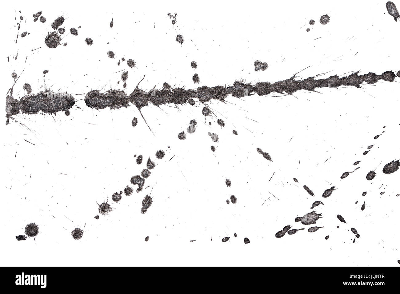 Abstract black ink splash. Ink blots. Design elements. Water-soluble ...