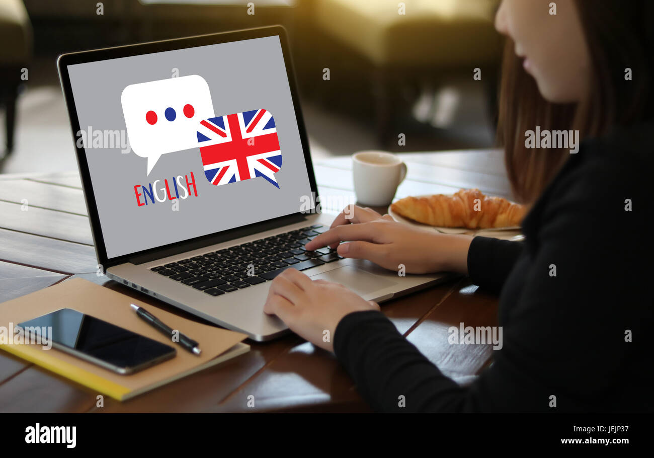 ENGLISH ( British England Language Education Stock Photo - Alamy