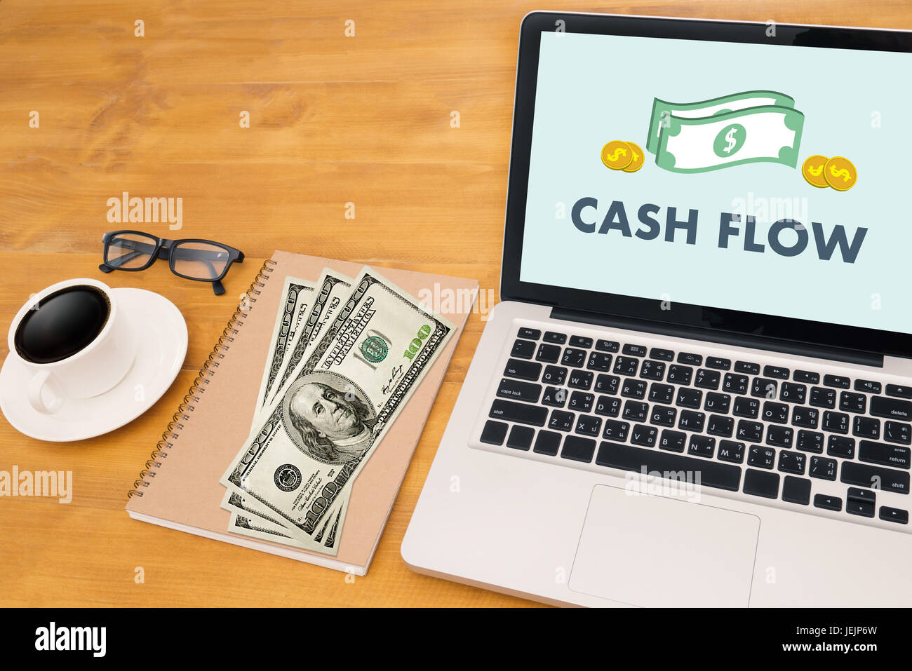 CASH FLOW money Investment and graph chart Investing Banking Stock ...