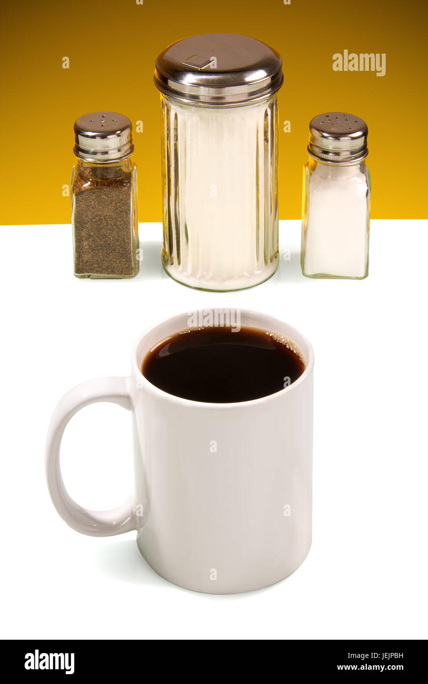Resturant table setting for morning coffee Stock Photo - Alamy