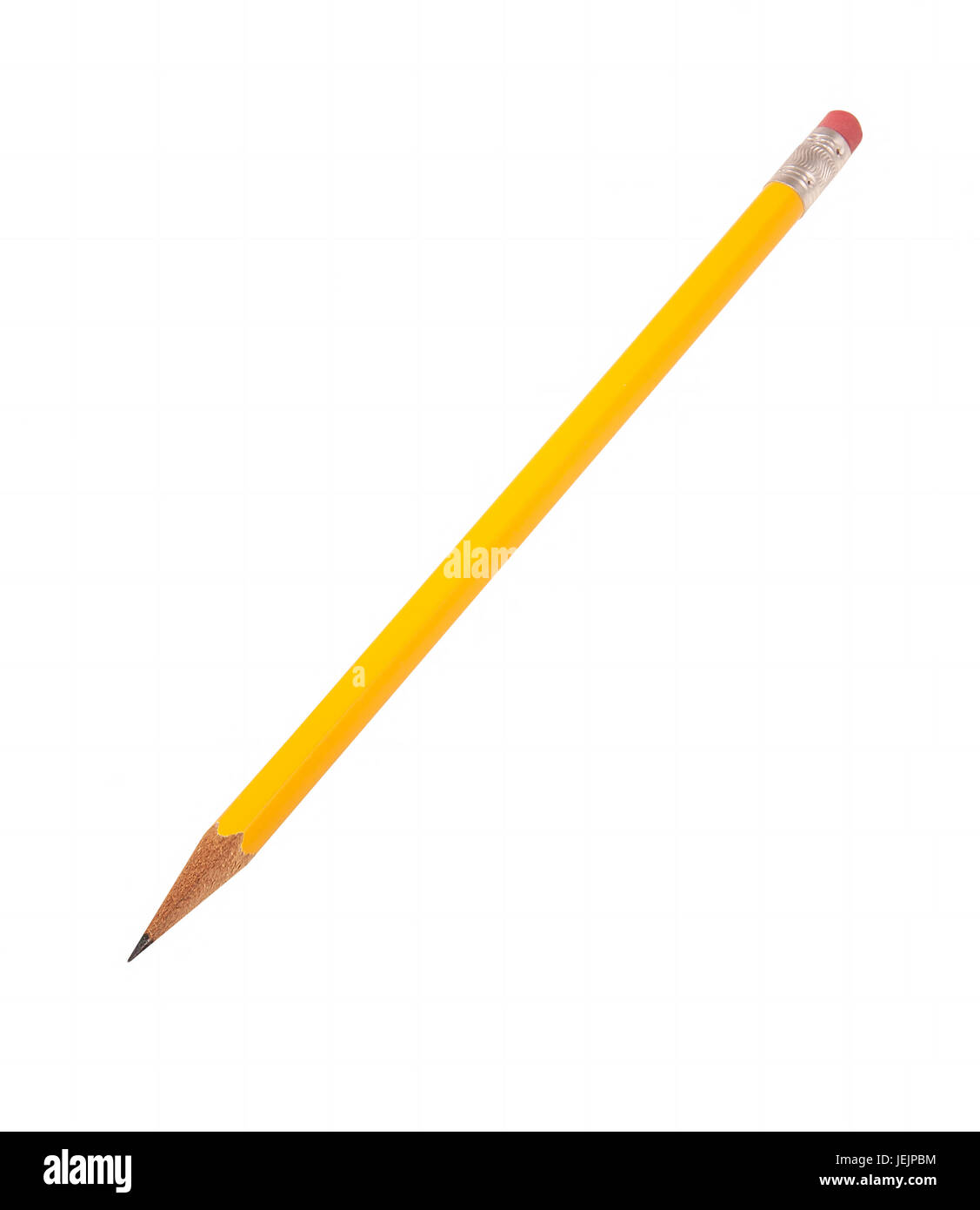 Basic yellow wooden lead pencil for school or office Stock Photo - Alamy