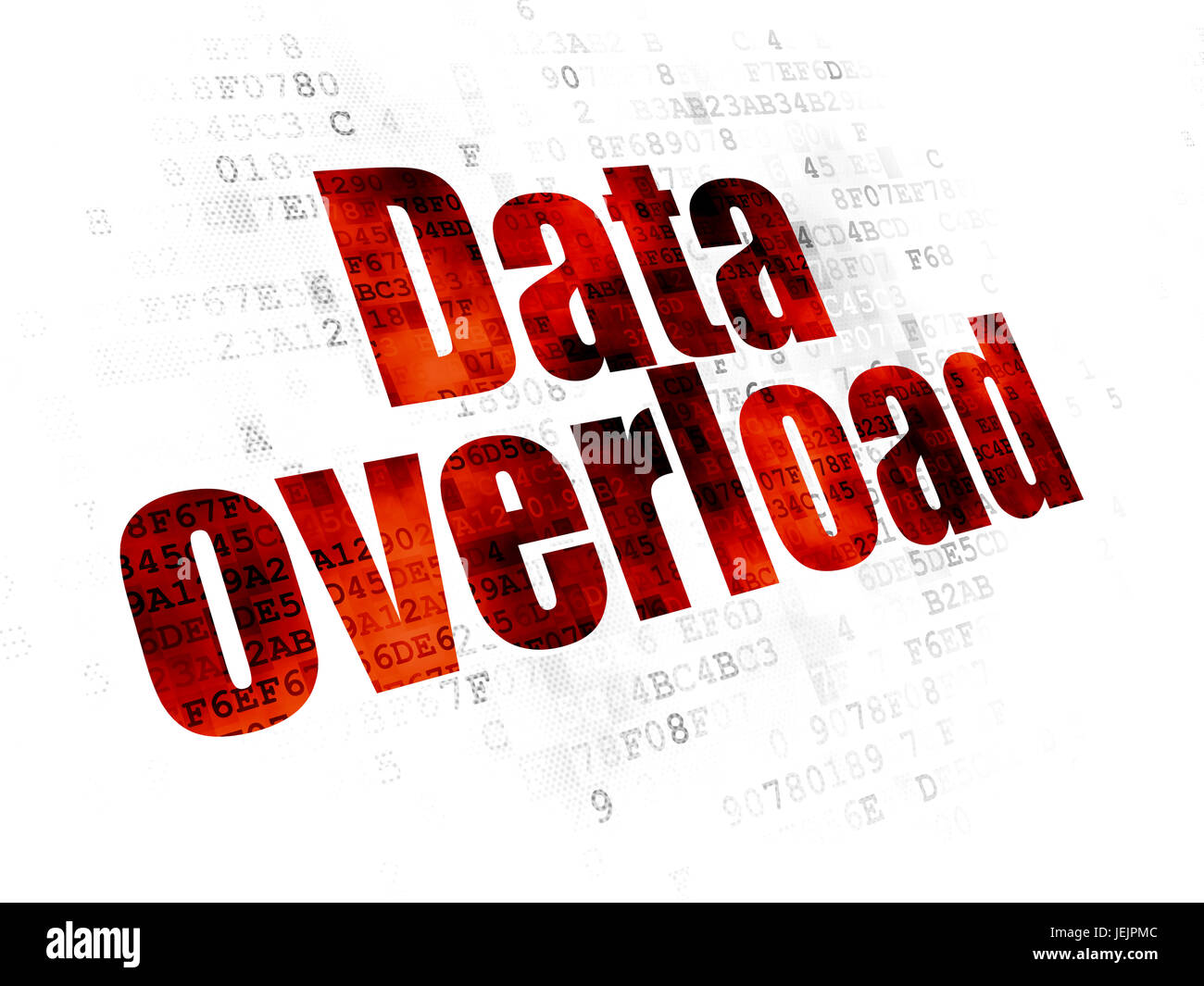 Information concept: Data Overload on Digital background Stock Photo ...