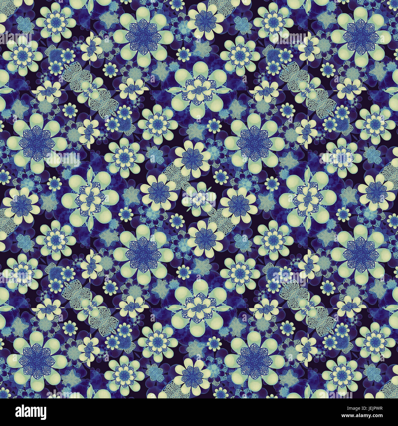 Modern Geometric Floral Pattern Collage Stock Photo - Alamy