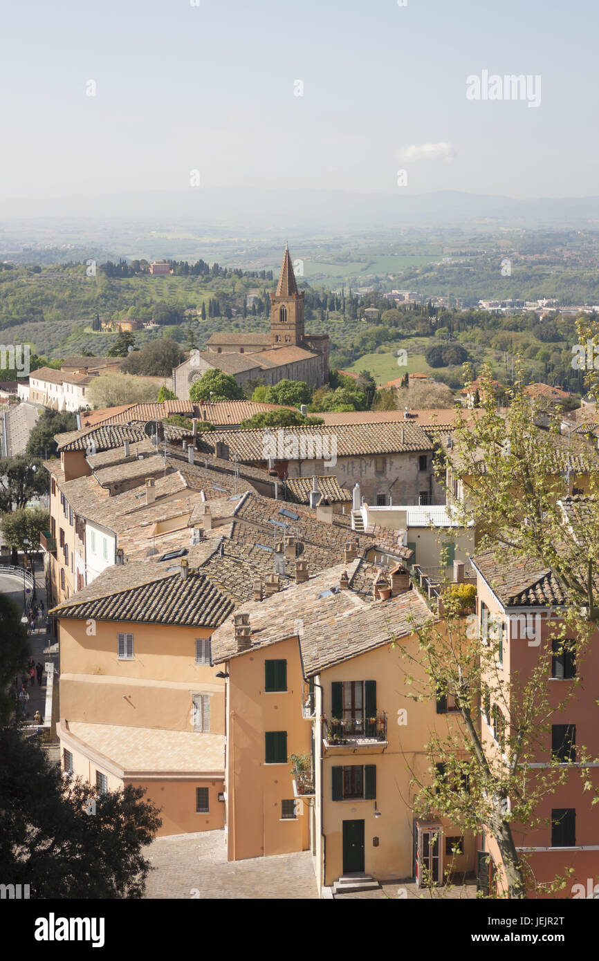 Bell tower of the monastery of st francis of assisi hi-res stock ...