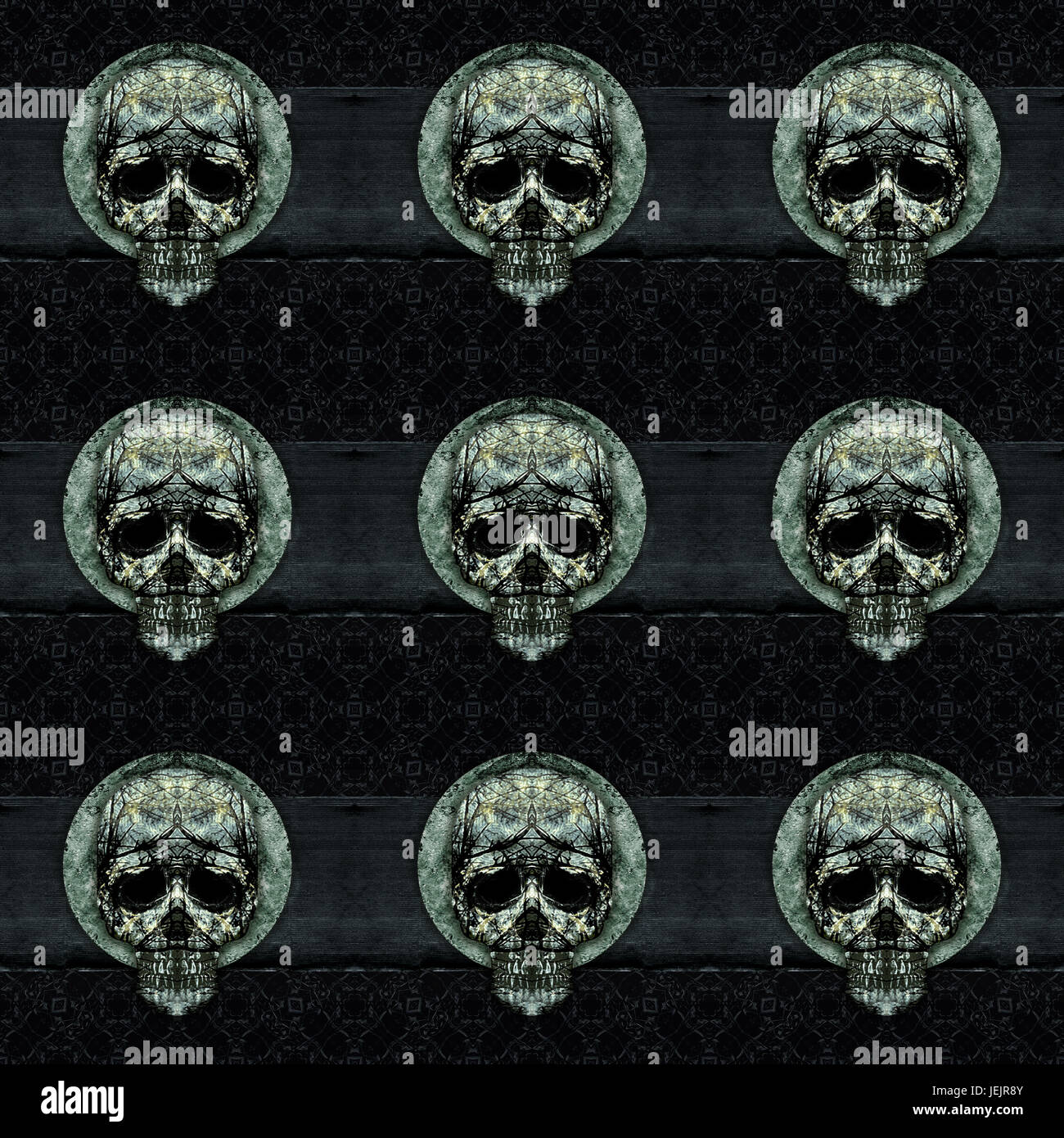Skulls pattern hi-res stock photography and images - Alamy