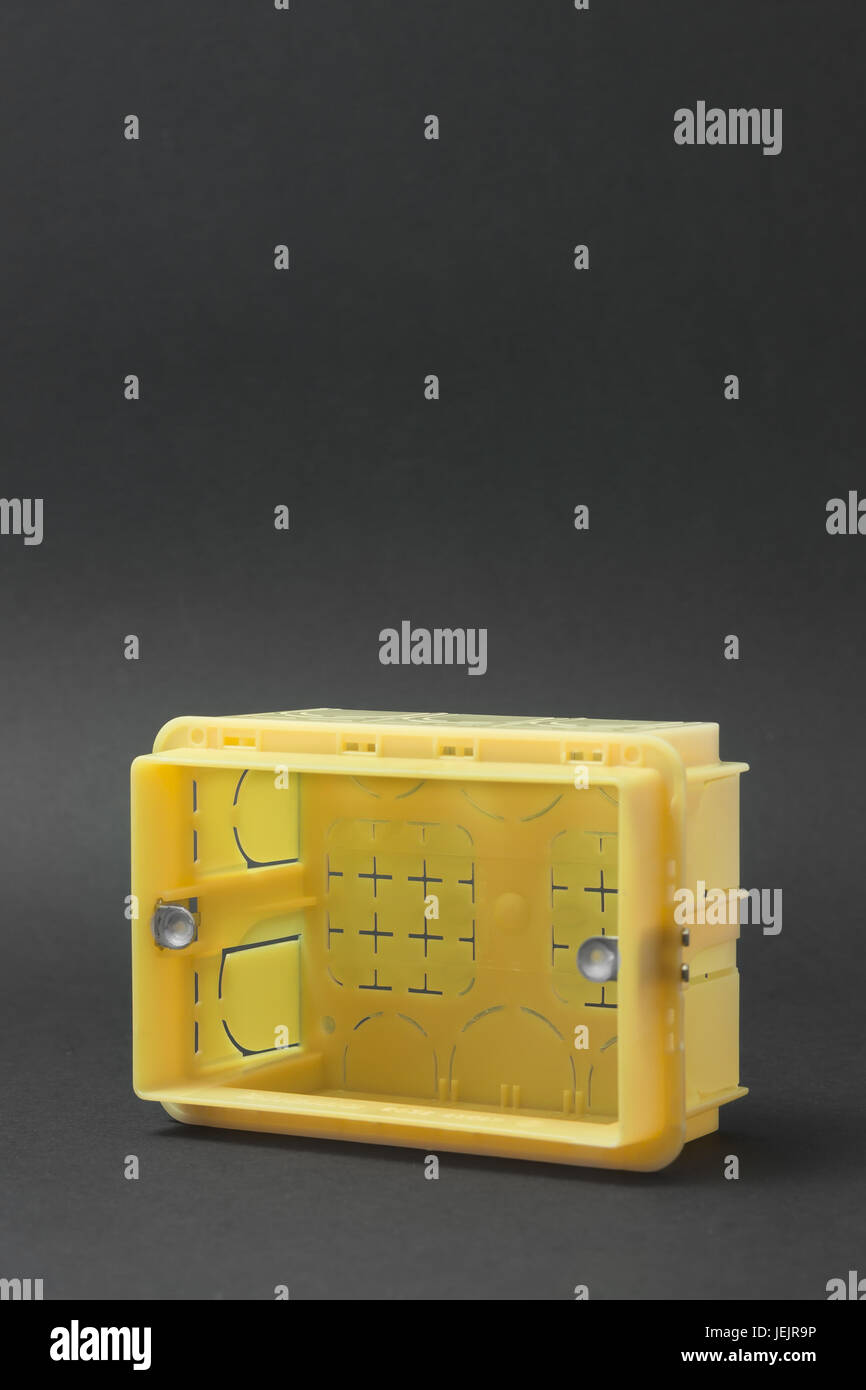 House wall electrical meter box hi-res stock photography and images - Alamy