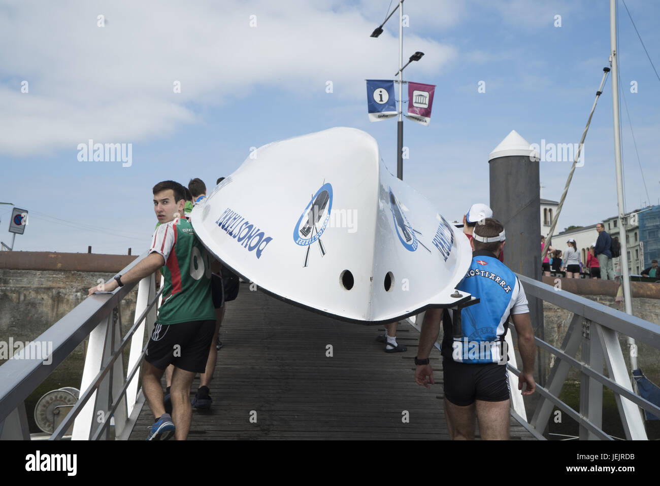 Basque Rowing Team Stock Photo - Alamy