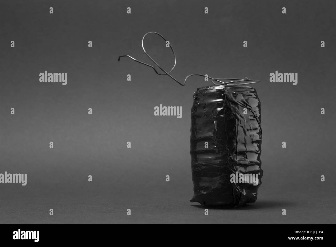 Metal Wire On a grey background Stock Photo - Alamy