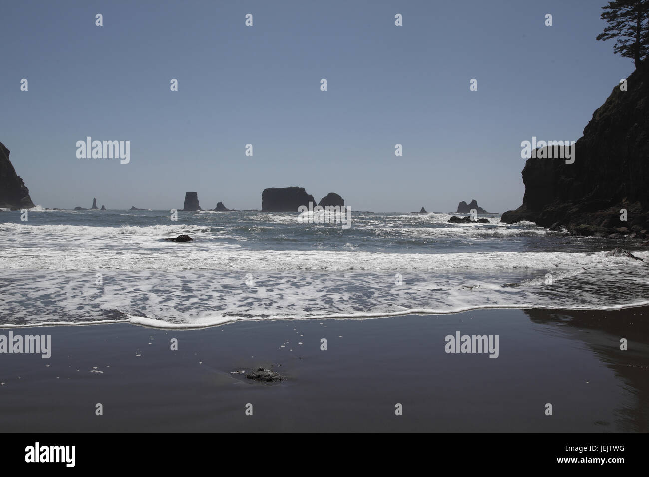 Second beach, Olympic Nationalpark Stock Photo - Alamy