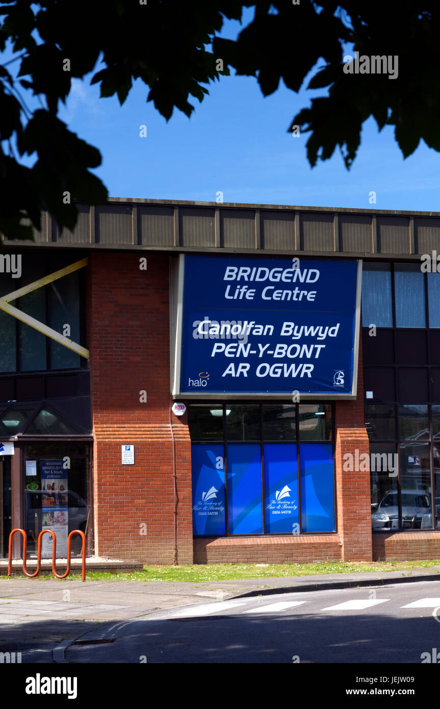 Bridgend Leisure Centre, Bridgend, South Wales. UK Stock Photo - Alamy