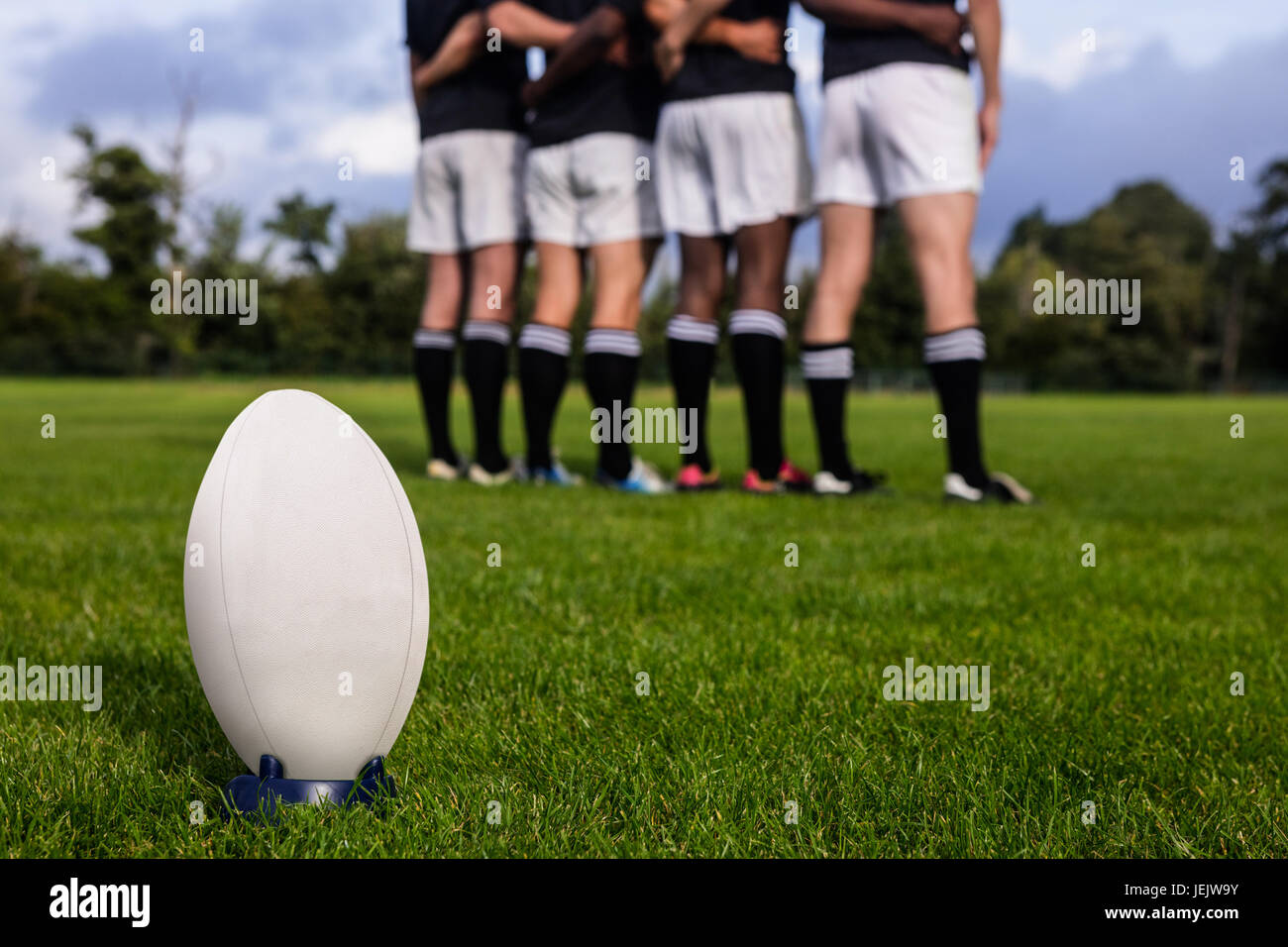 Rugby players standing together before match Stock Photo - Alamy