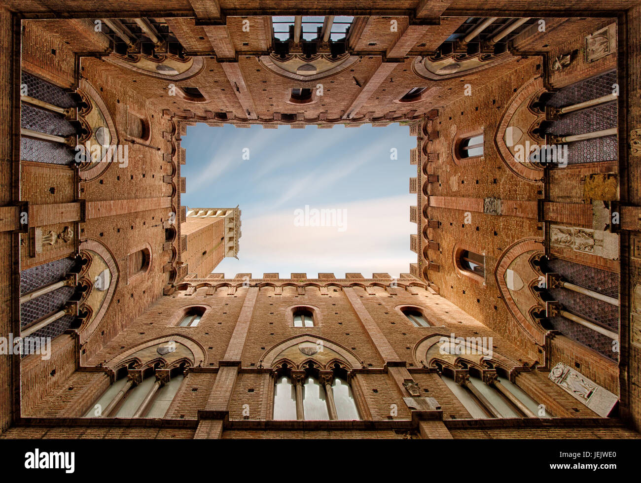 Torre del Mangia - Siena Stock Photo - Alamy
