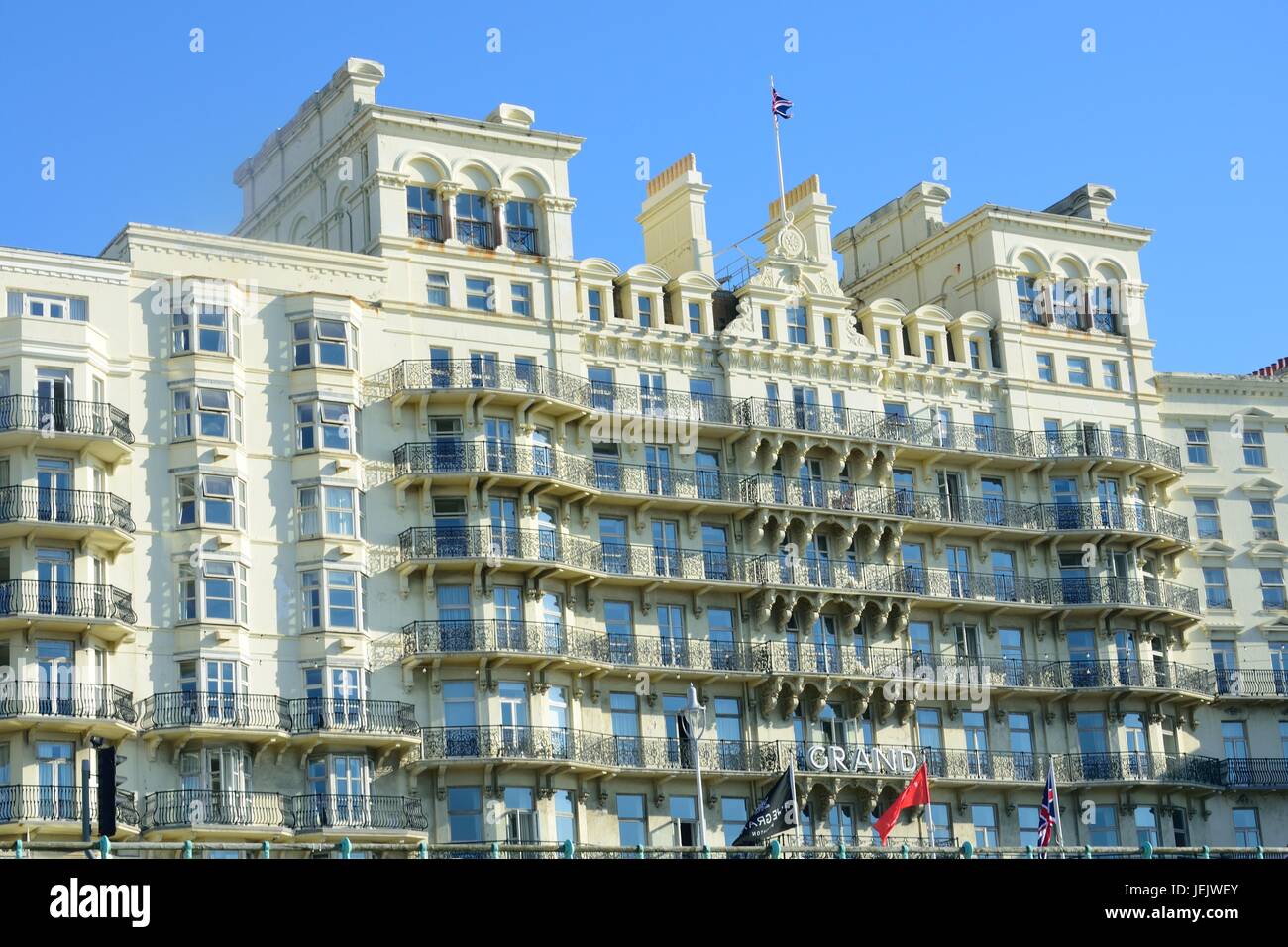 Grand Hotel on Brighton Seafront Stock Photo - Alamy