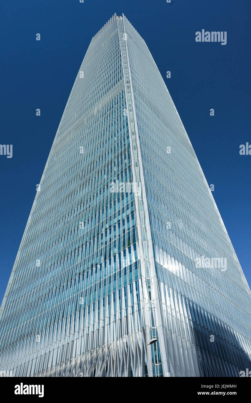 BEIJING – SEPT. 29, 2011. China World Trade Center Tower 3. The 330m ...