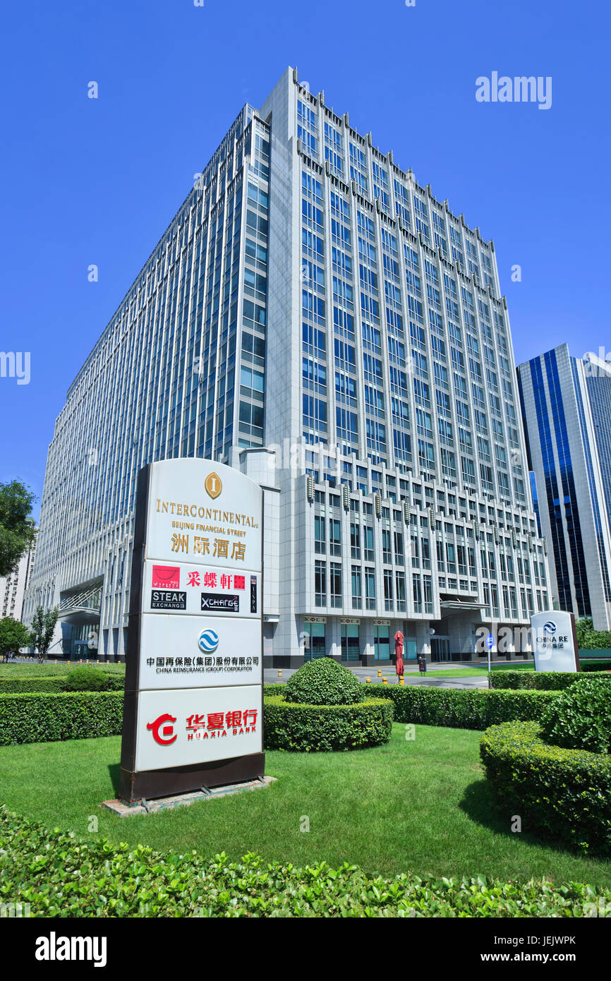 BEIJING-AUG. 24. Office building at Financial Street, China’s most ...