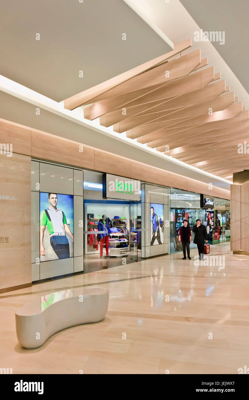 BEIJING-JAN. 25. Boss outlet in a luxury shopping mall. Recent years ...