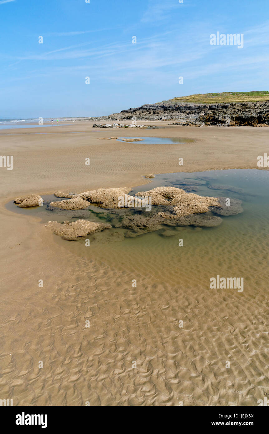 Rock pools, Rest Bay, Porthcawl. South Wales, UK Stock Photo - Alamy