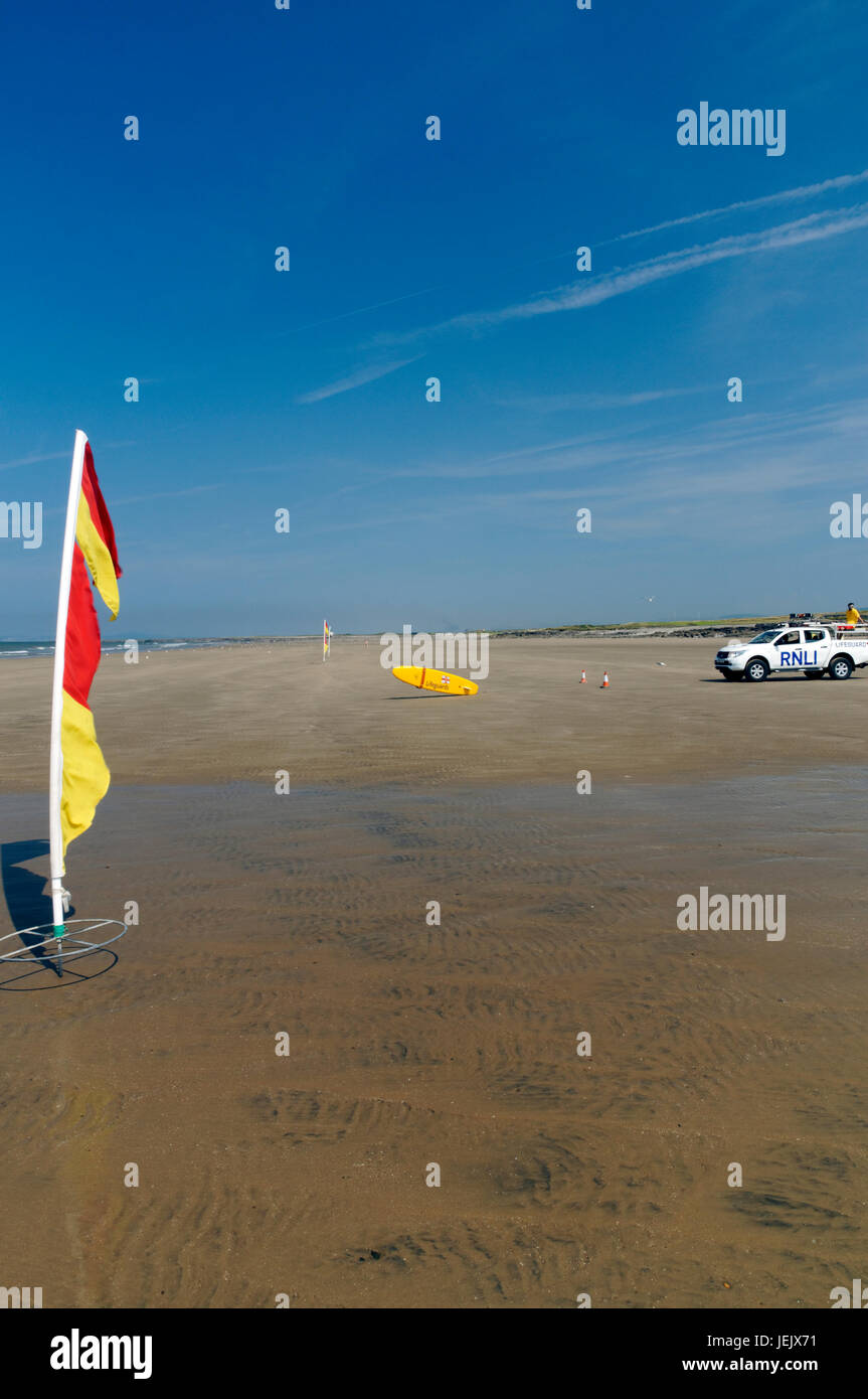 RNLI Lifeguard, Rest Bay, Porthcawl, South Wales, UK Stock Photo - Alamy