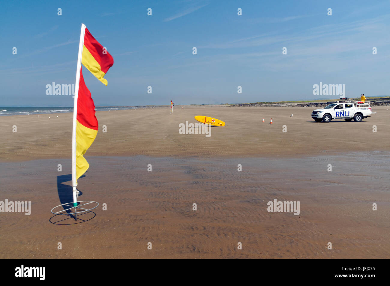 RNLI Lifeguard, Rest Bay, Porthcawl, South Wales, UK Stock Photo - Alamy