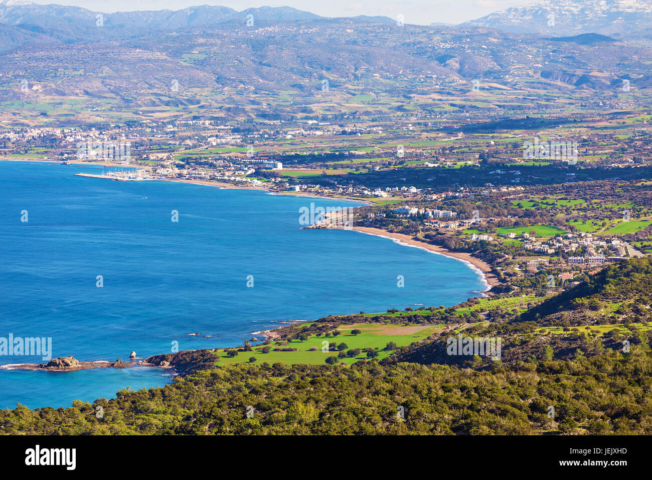 Cyprus Latchi Panorama Stock Photo - Alamy
