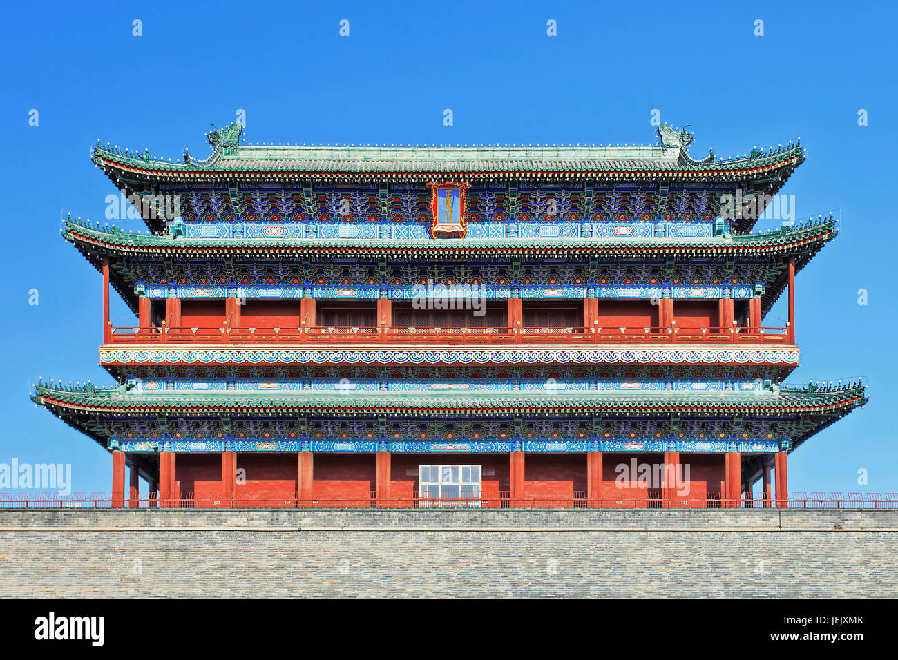 Ornate traditional building, Tiananmen Square. Beijing, China Stock ...
