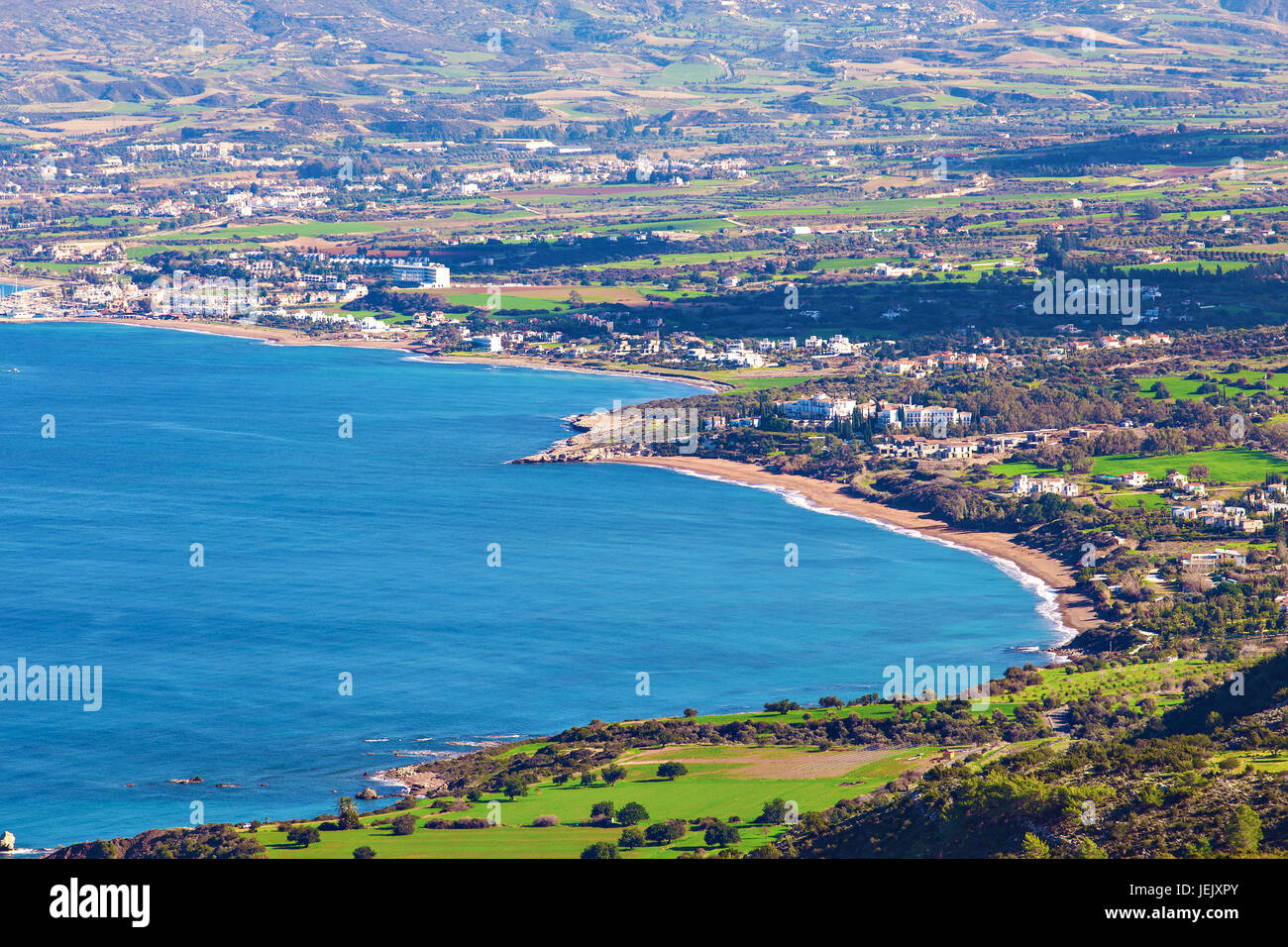 Cyprus Latchi Panorama Stock Photo - Alamy