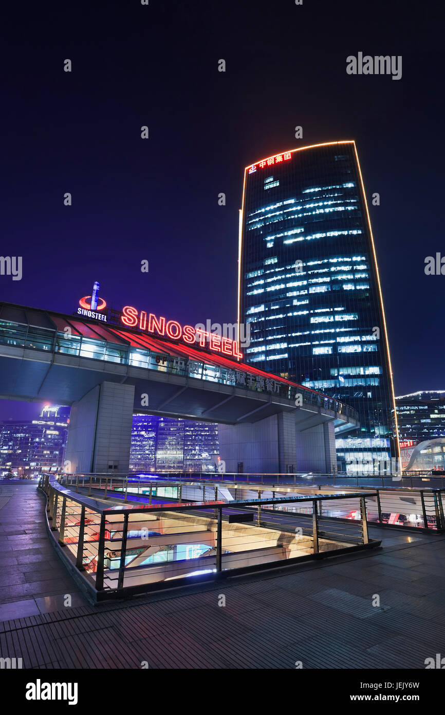 BEIJING-NOV. 14. Sinosteel headquarters at night. China’s second ...