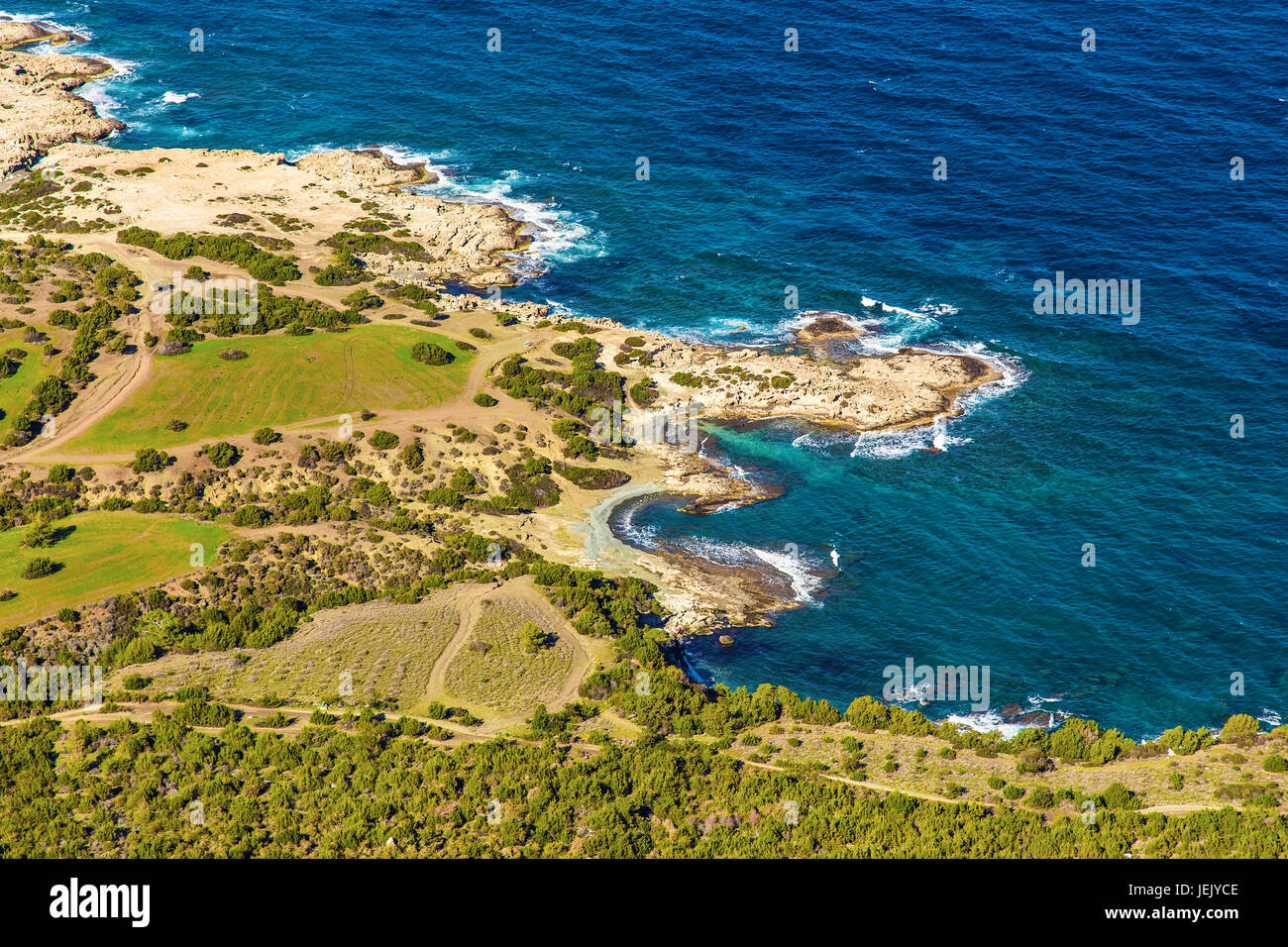 Cyprus Akamas Peninsula National Park mountain's top Stock Photo - Alamy
