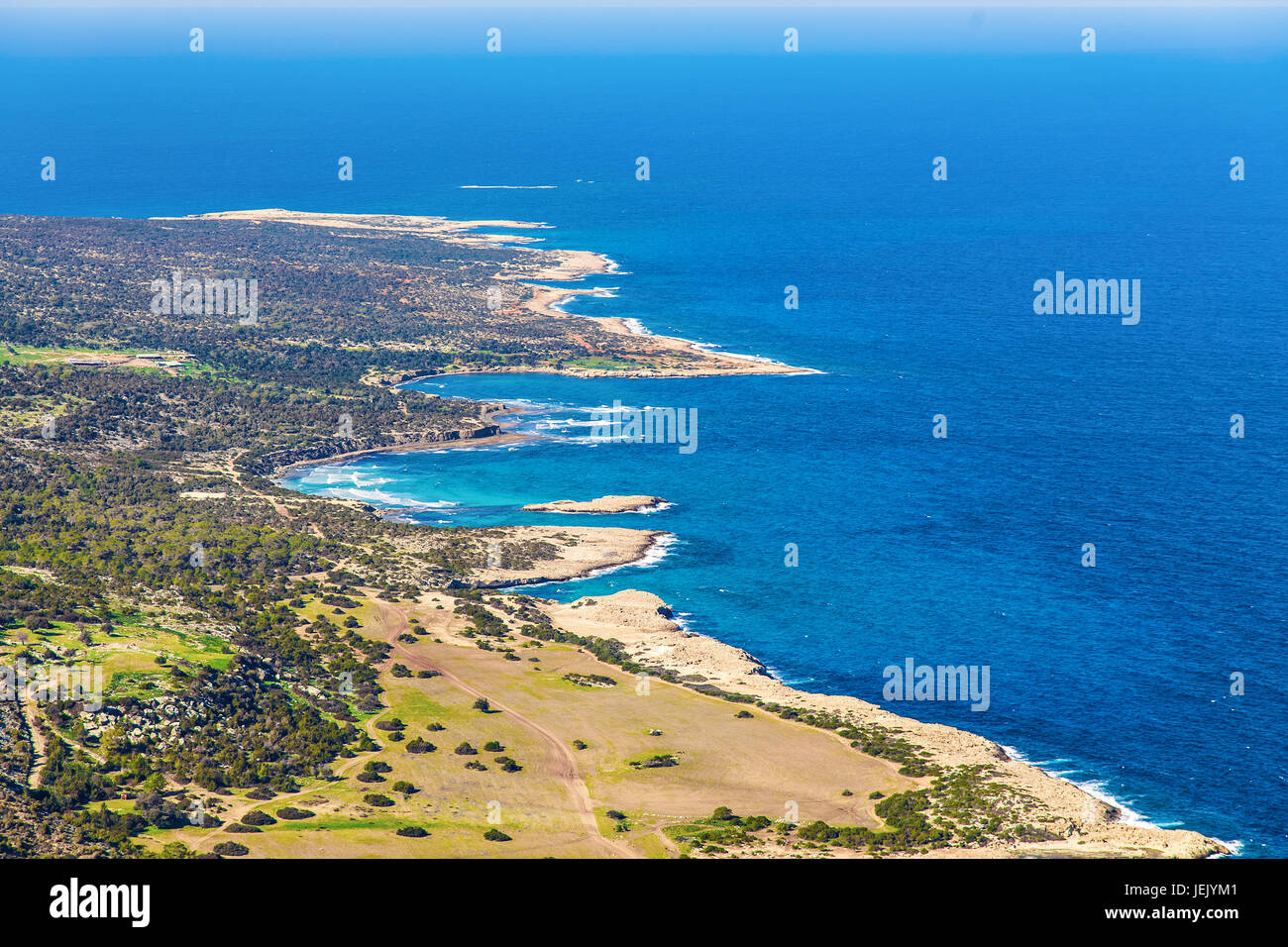 Cyprus Akamas Peninsula National Park mountain's top Stock Photo - Alamy