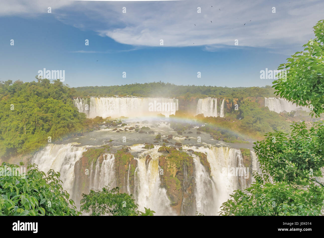 Aerial View Iguazu Falls Waterfalls High Resolution Stock Photography ...