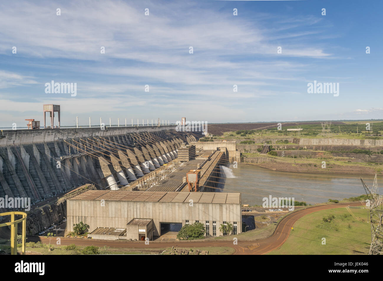 Itaipu Dam View from Brazilian Border Stock Photo - Alamy