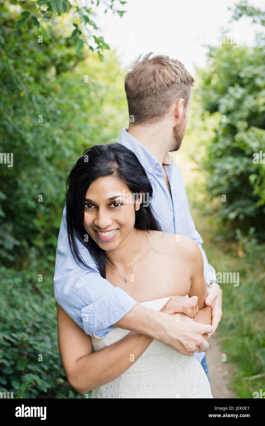 Smiling couple together Stock Photo - Alamy