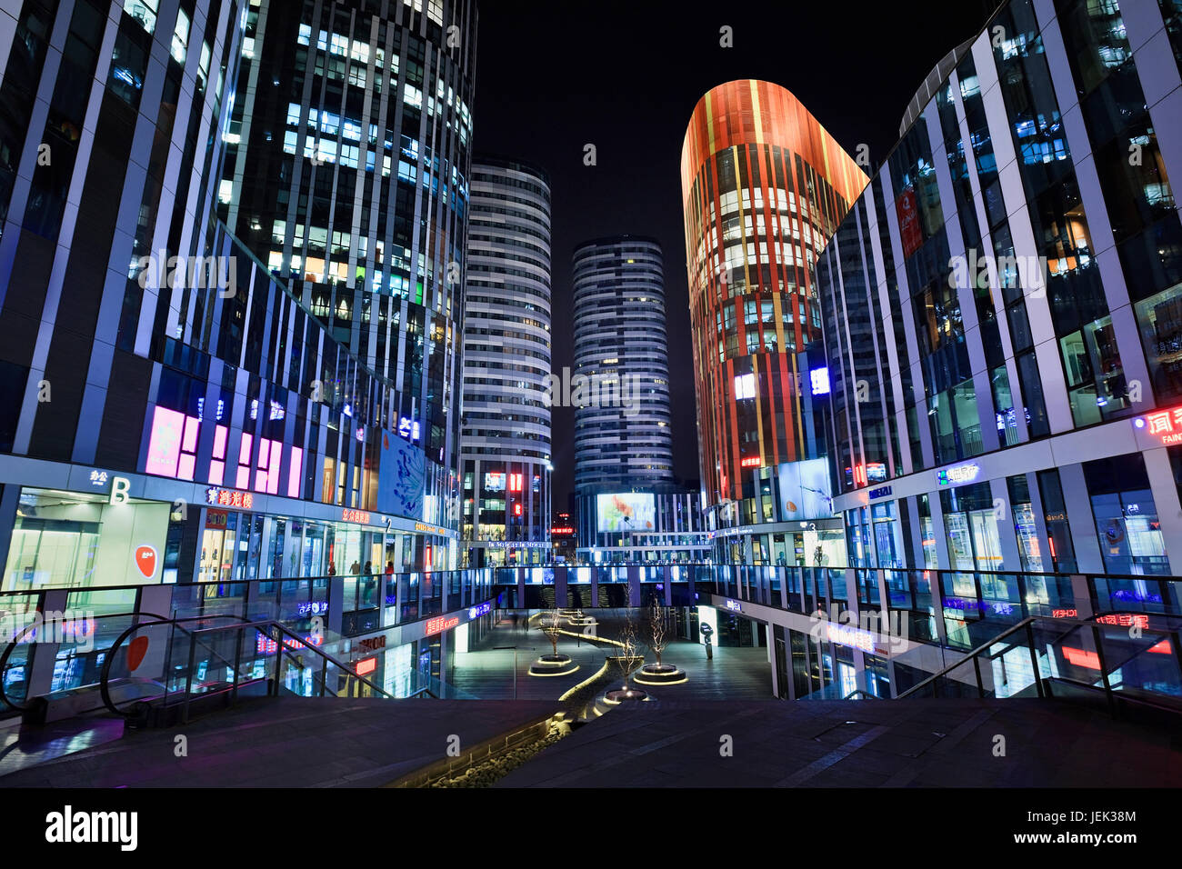 SOHO Sanlitun office and shopping area in Beijing. SOHO Sanlitun is a ...