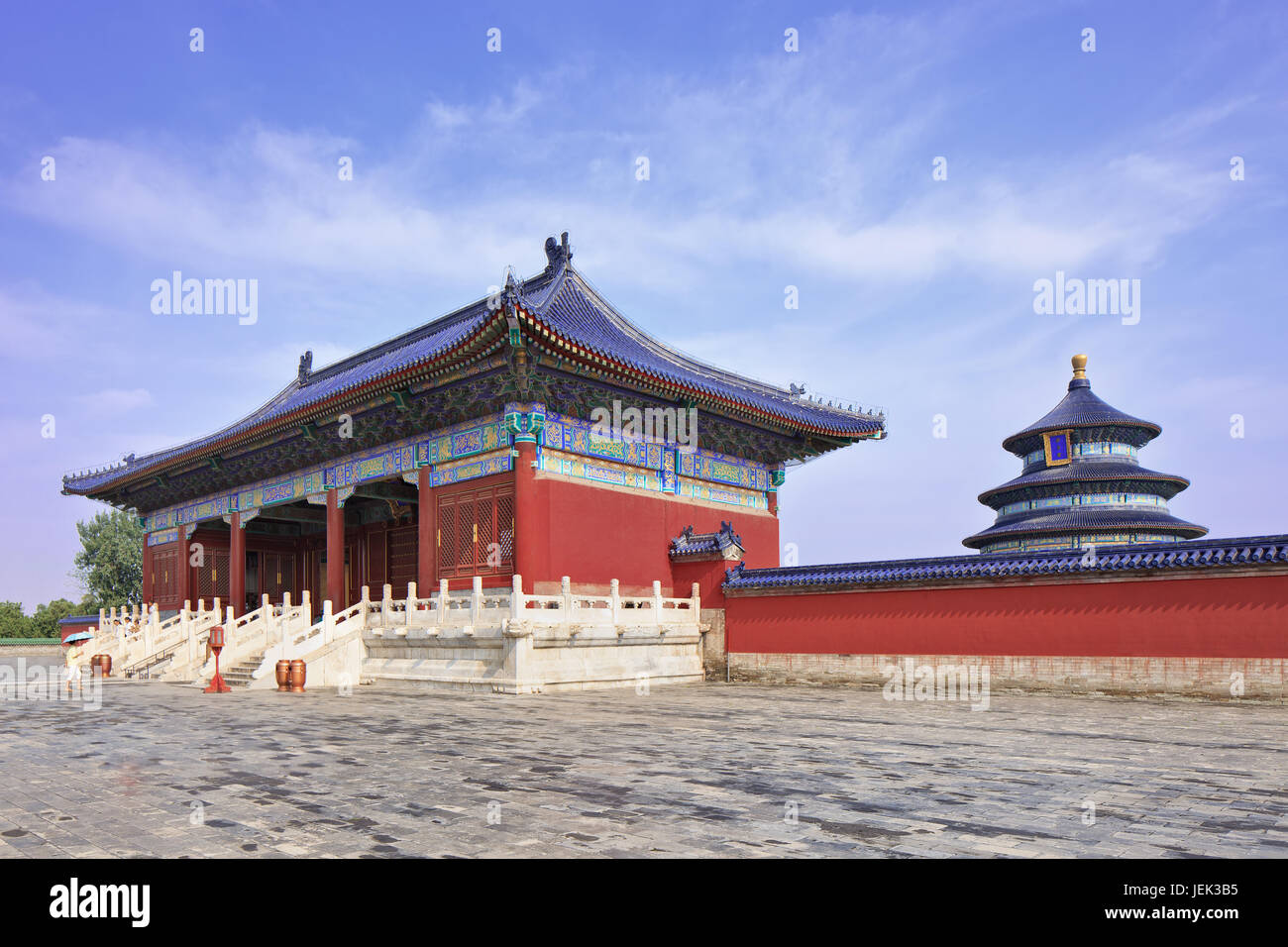 Entrance pavilion at the iconic Temple of Heaven, Beijing, China Stock ...