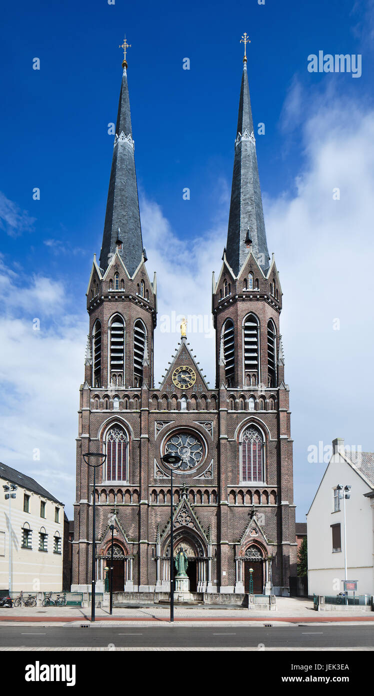 Saint Joseph Church. Neo-Gothic cross-shaped basilica with three ...