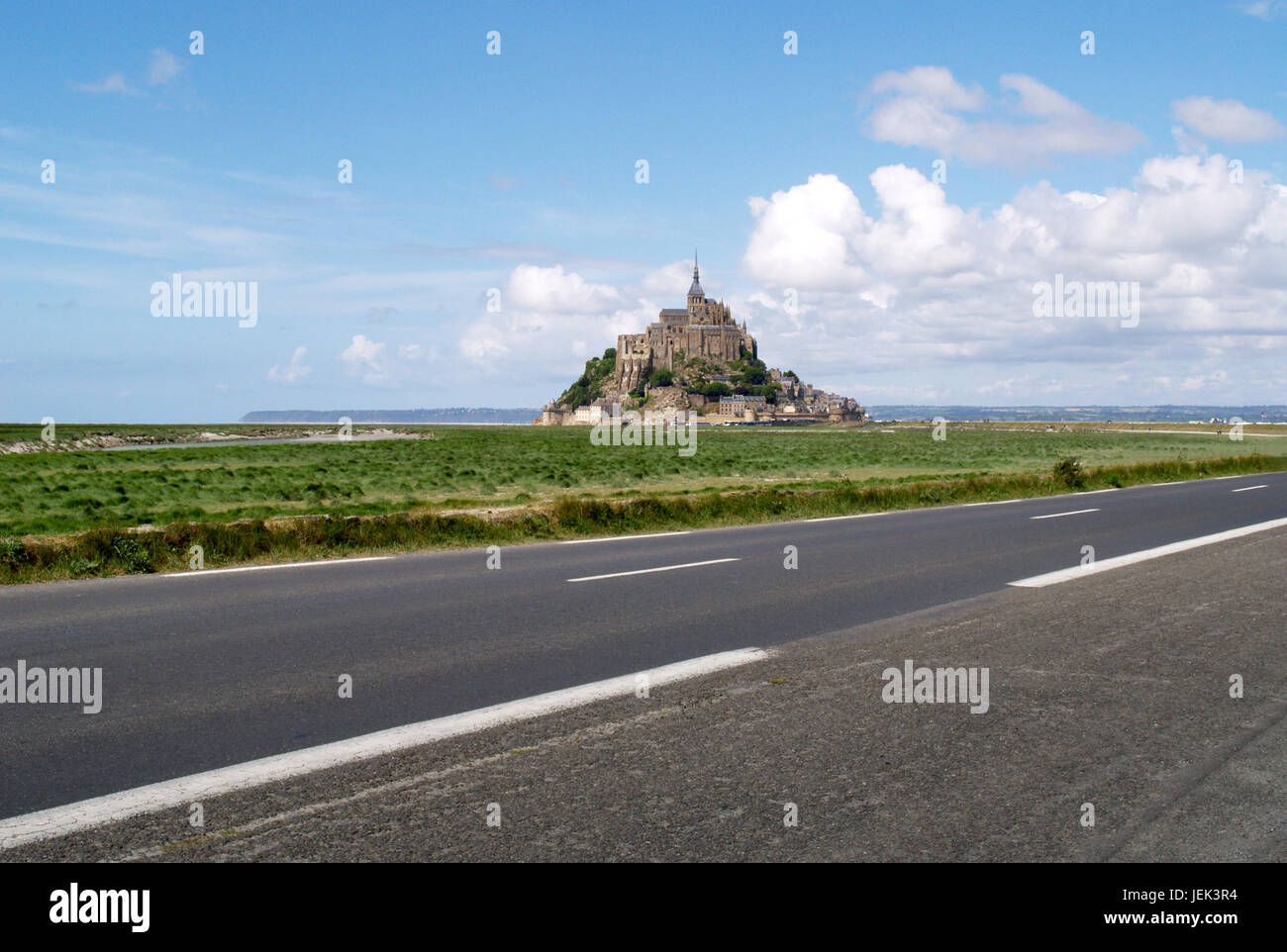 The view on Mont Saint-Michel castle (Normandy, France Stock Photo - Alamy
