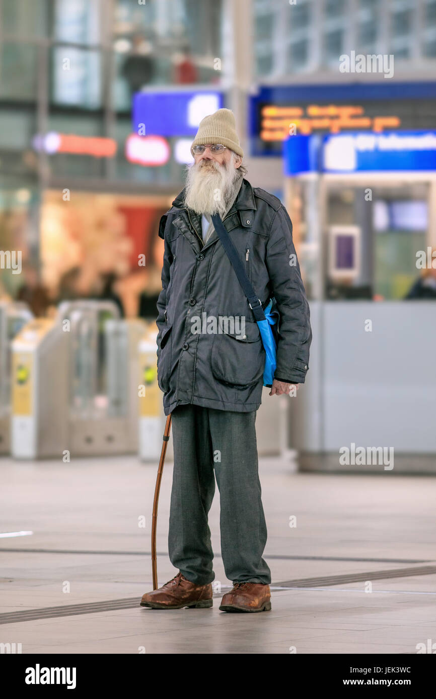 Homeless Man Standing
