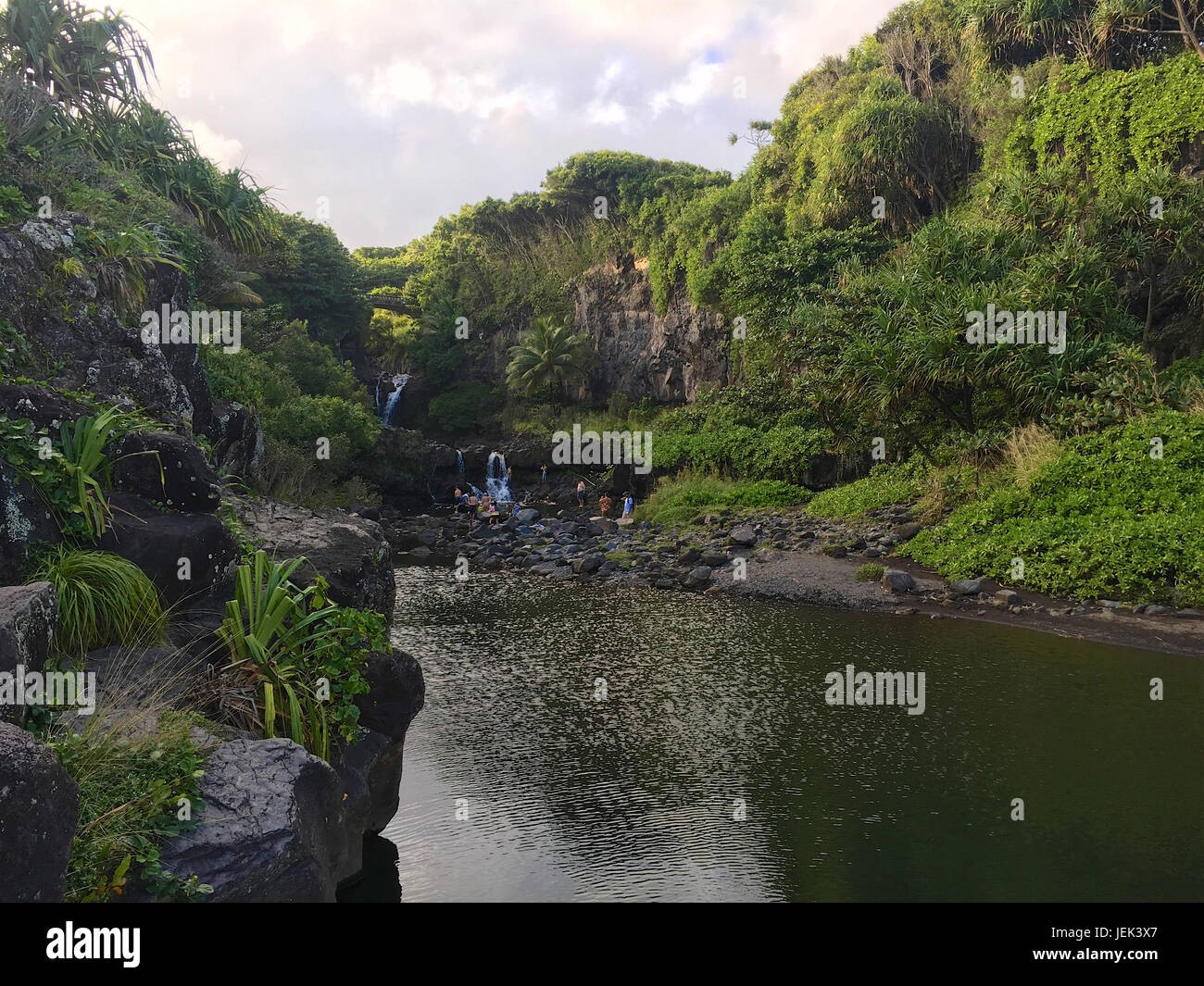 Seven sacred pools at Oheo (Ohe’o) Gulch on the Hawaiian island of Maui ...