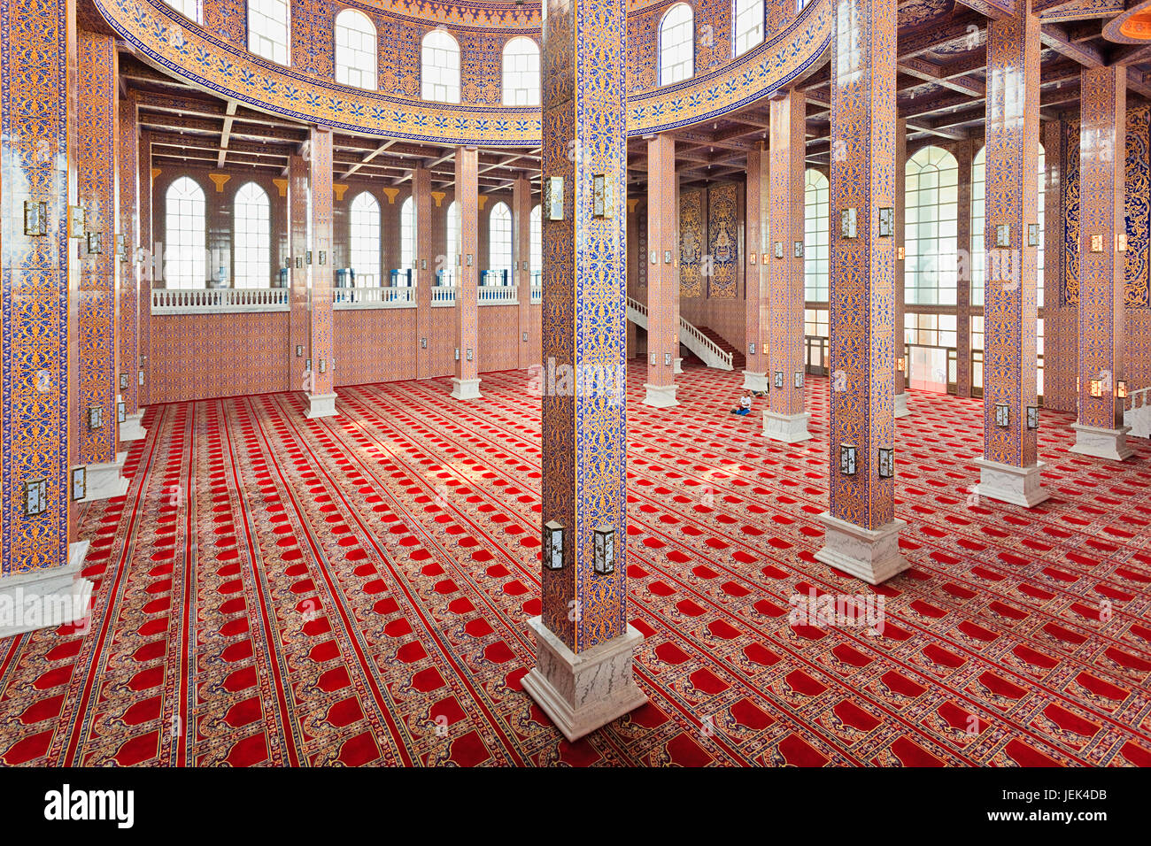 YINCHUAN-CHINA-JULY 19,2012. Mosque interior on July 19, 2012 in ...