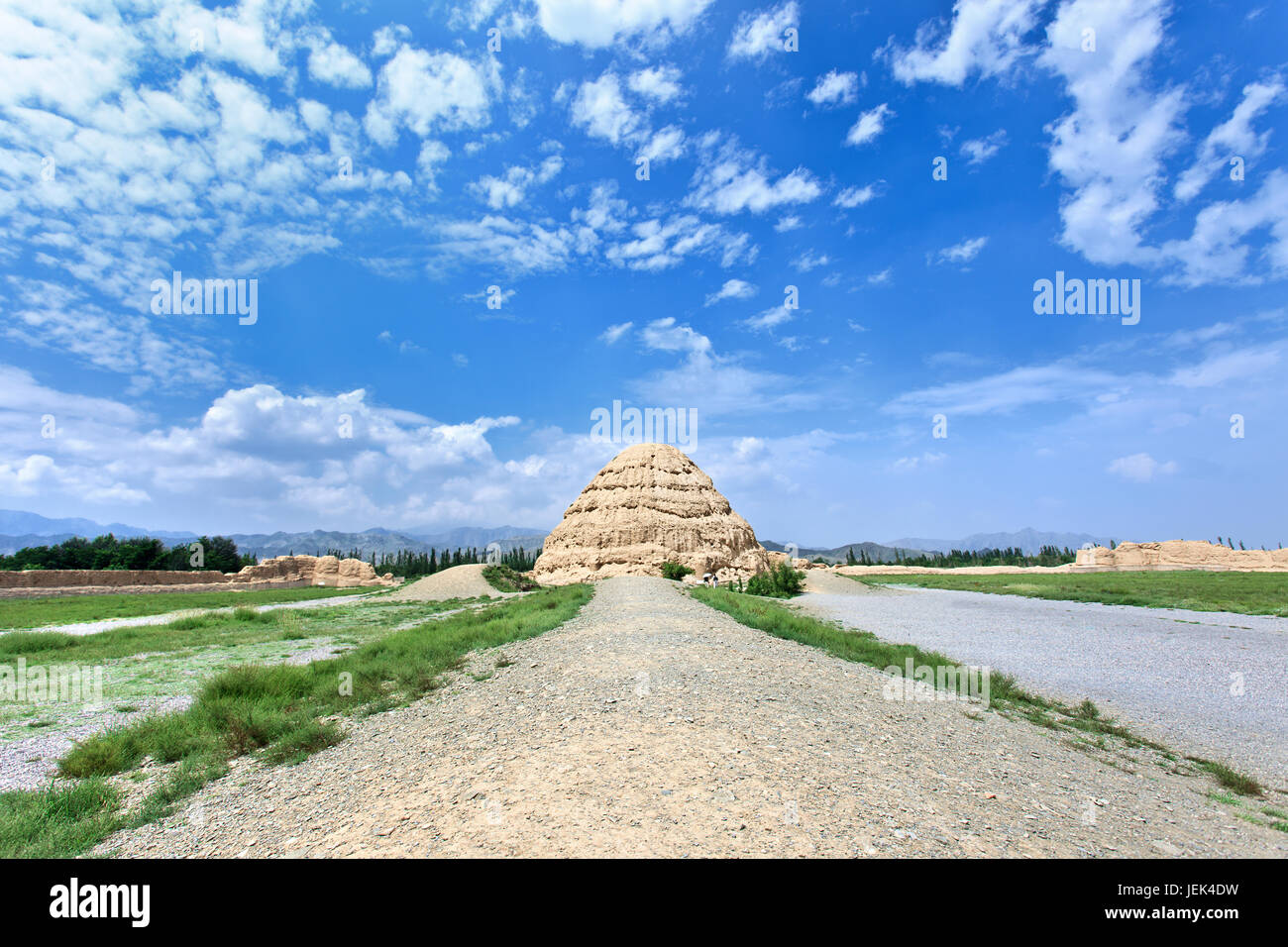 The West Xia Imperial Tombs in Yinchuan, Ningxia Province, China Stock ...