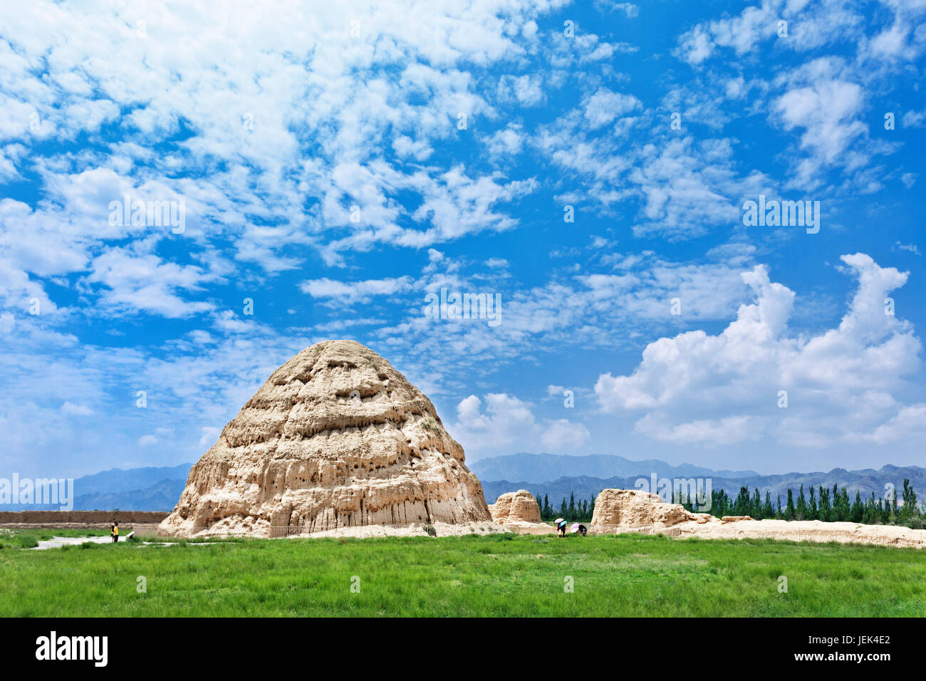 The West Xia Imperial Tombs in Yinchuan, Ningxia Province, China Stock ...