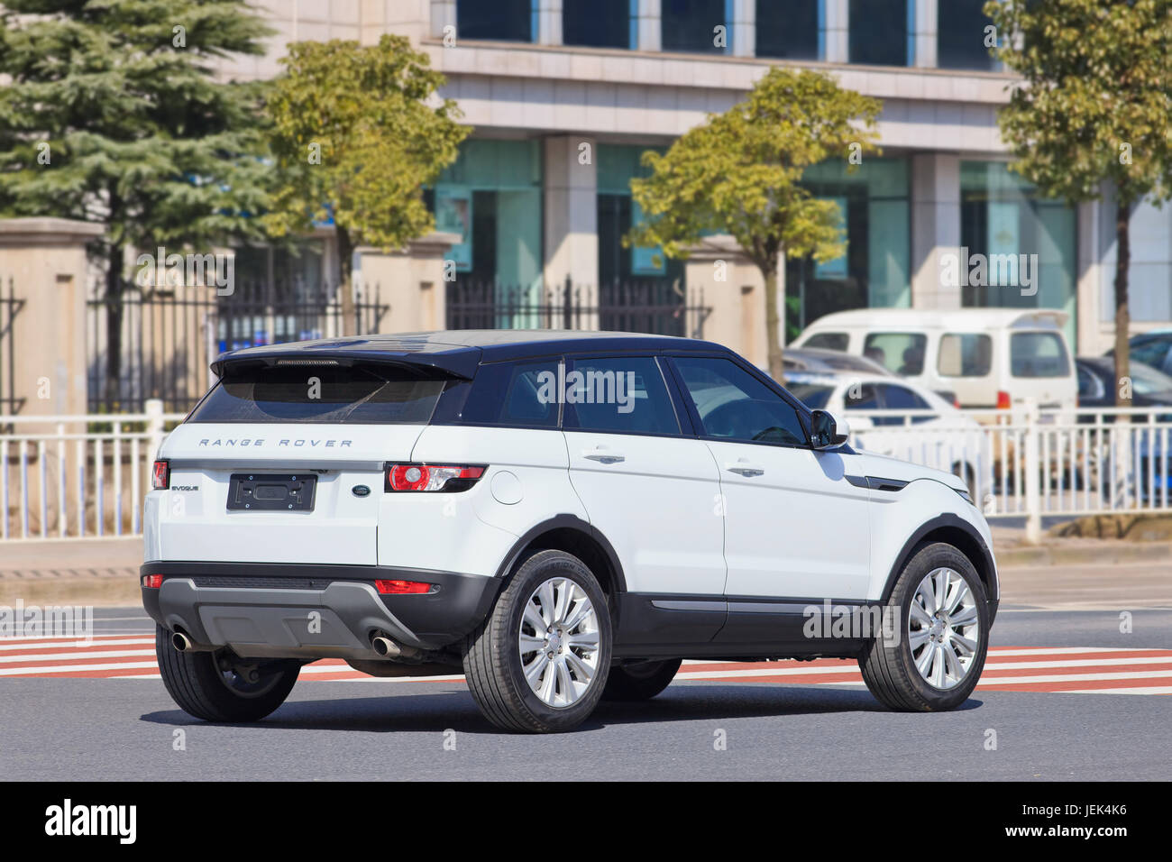 License-plate less Range Rover Evoque. China has tons of license-plate ...