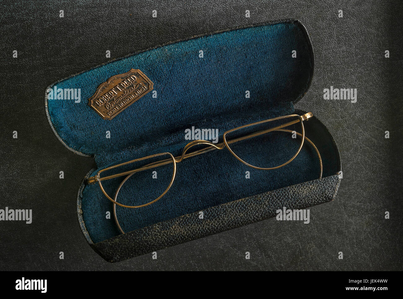 Spectacles in case, india, asia Stock Photo - Alamy