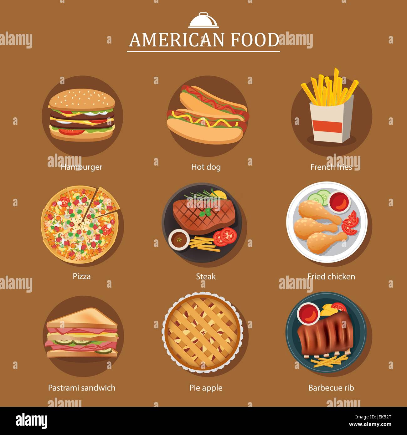 Usa cuisine food menu hi-res stock photography and images - Alamy