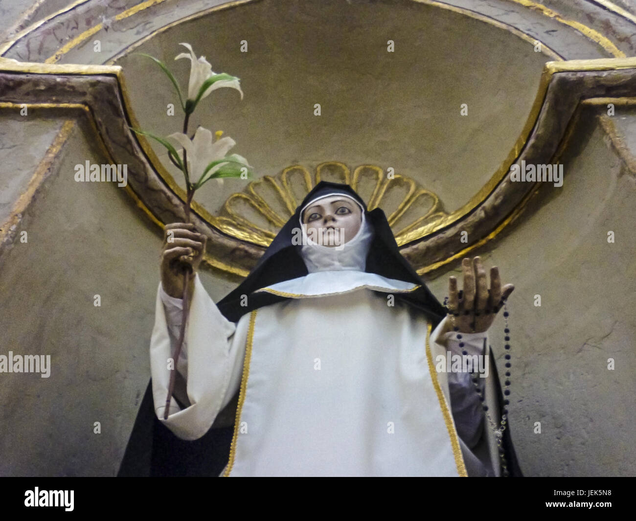 Low Angle View Nun Statue Stock Photo - Alamy