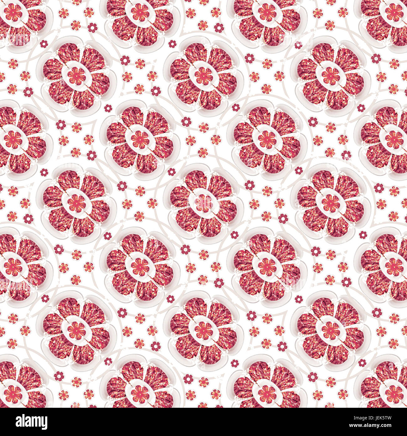 Geometric Floral Motif Pattern Stock Photo - Alamy