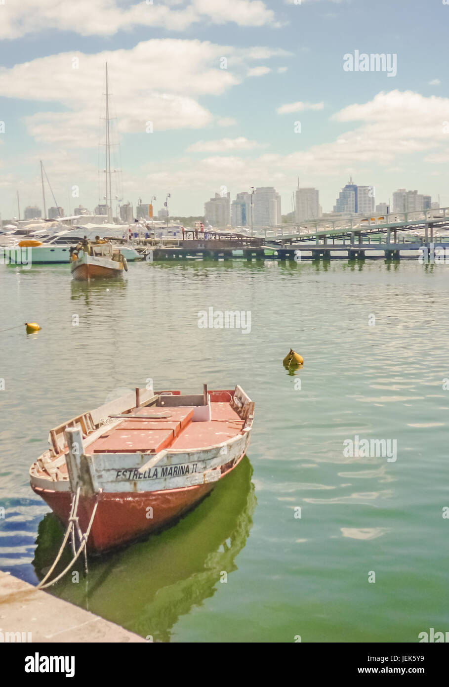 Punta del Este Port View Stock Photo - Alamy